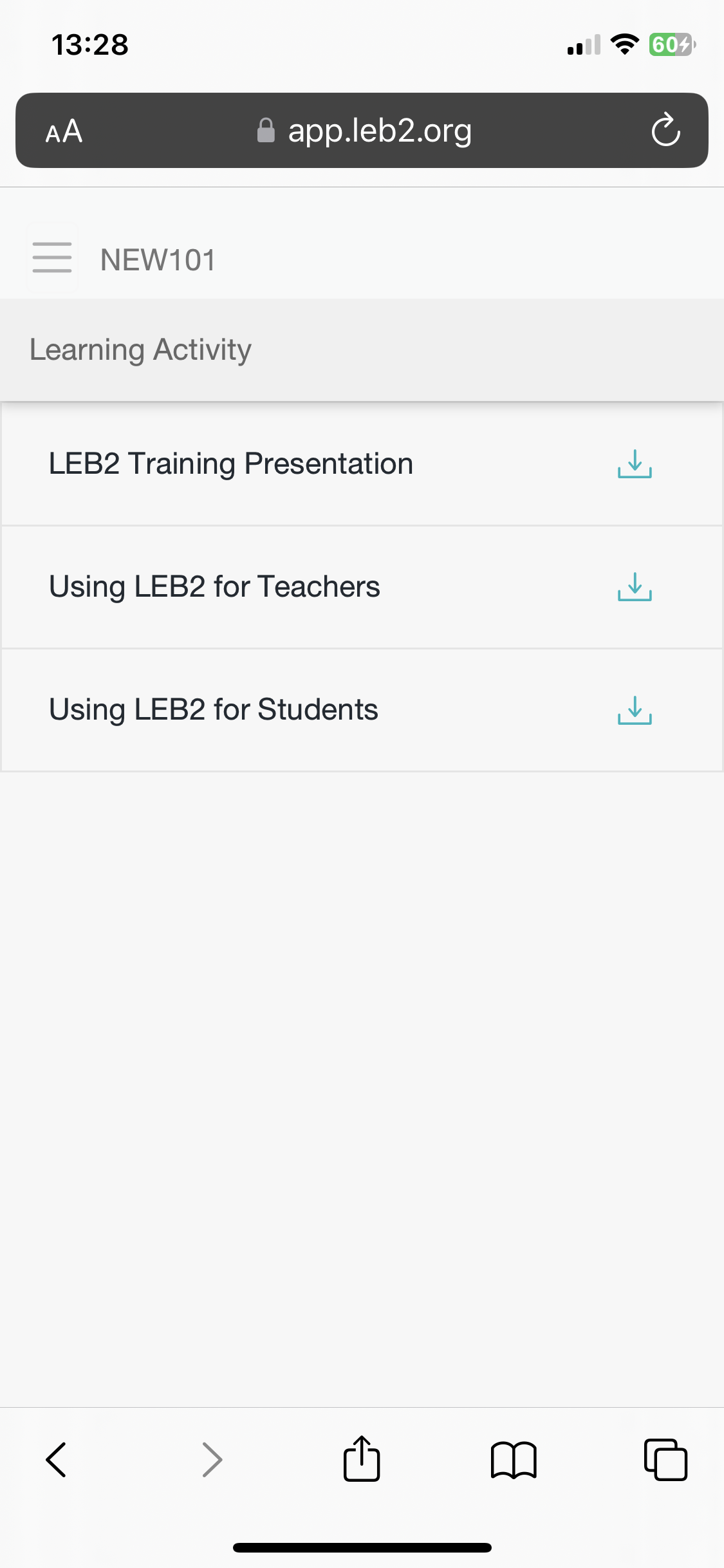 การใช้งาน LEB2 บนโทรศัพท์มือถือ – LEB2 Support