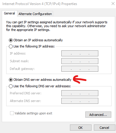 การเปลี่ยน DNS Server บน Windows – LEB2 Support