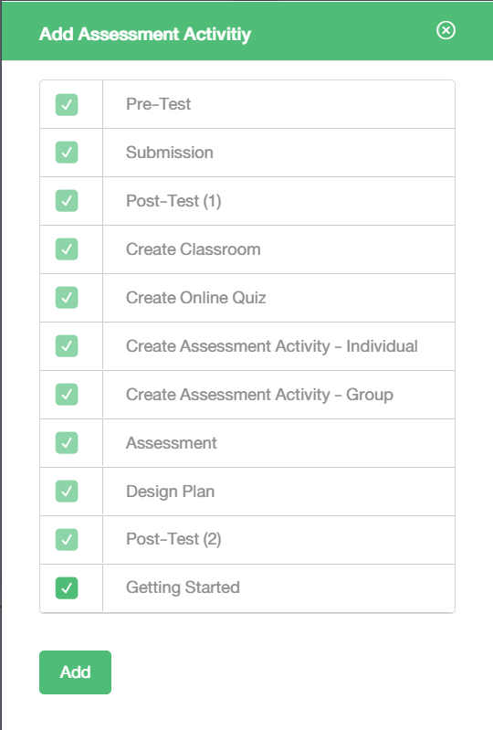 Assessment Activity Creation for Score Announcement on LEB2 – LEB2 Support